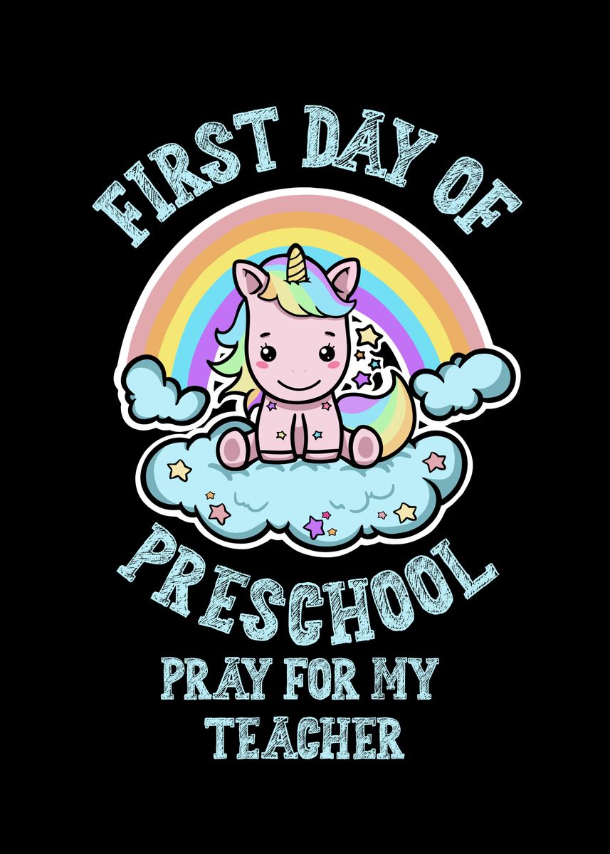 'First Day of Preschool' Poster by MaximusDesigns | Displate