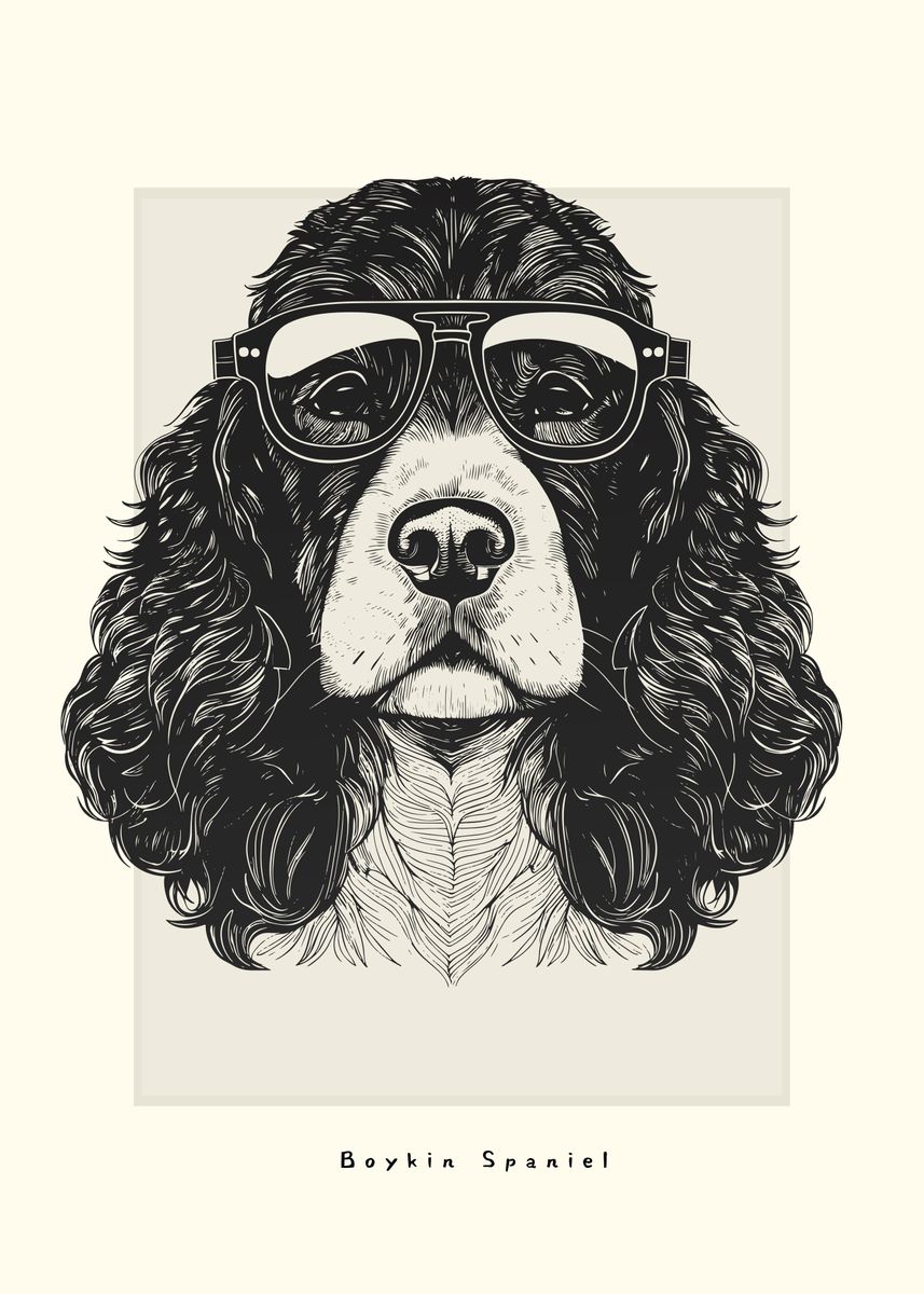 'Boykin Spaniel Sketch' Poster, picture, metal print, paint by Rafael ...
