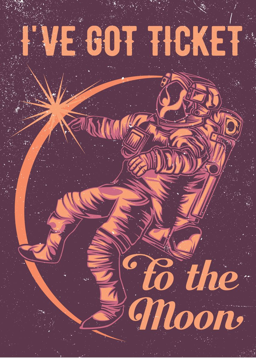 'Vintage Retro Space' Poster by Allan Brakus | Displate