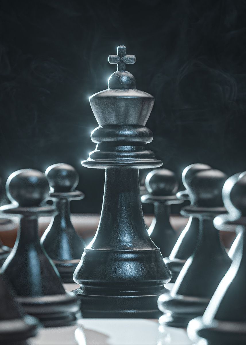 'The king' Poster, picture, metal print, paint by Ika Abuladze | Displate