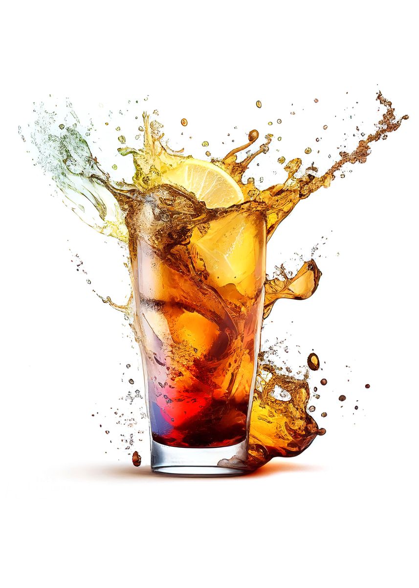 'Long Island Tea Explosion' Poster, picture, metal print, paint by Art ...