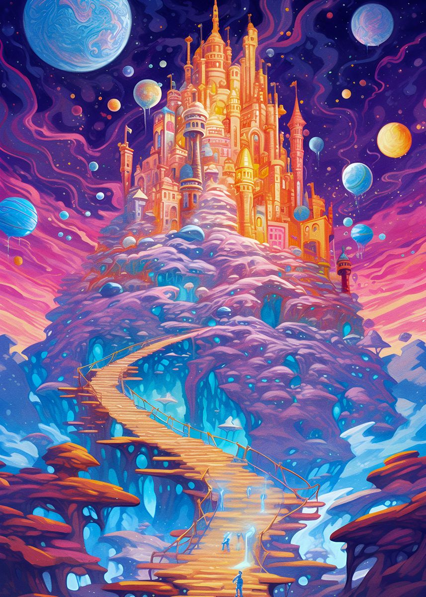 'fantasy Cosmic' Poster, picture, metal print, paint by Muhammad Irsan ...