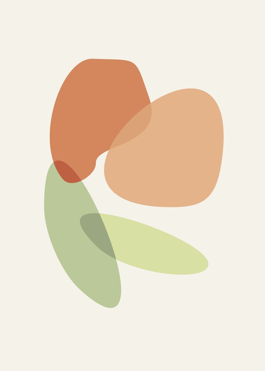 'abstract minimalist shape ' Poster by Ratna Mutia Dewi | Displate