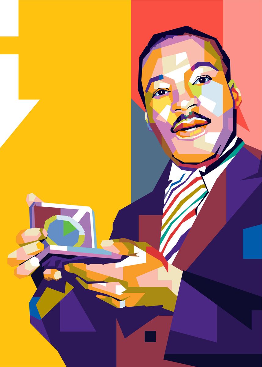 'Martin Luther King Jr' Poster, picture, metal print, paint by Ananda ...
