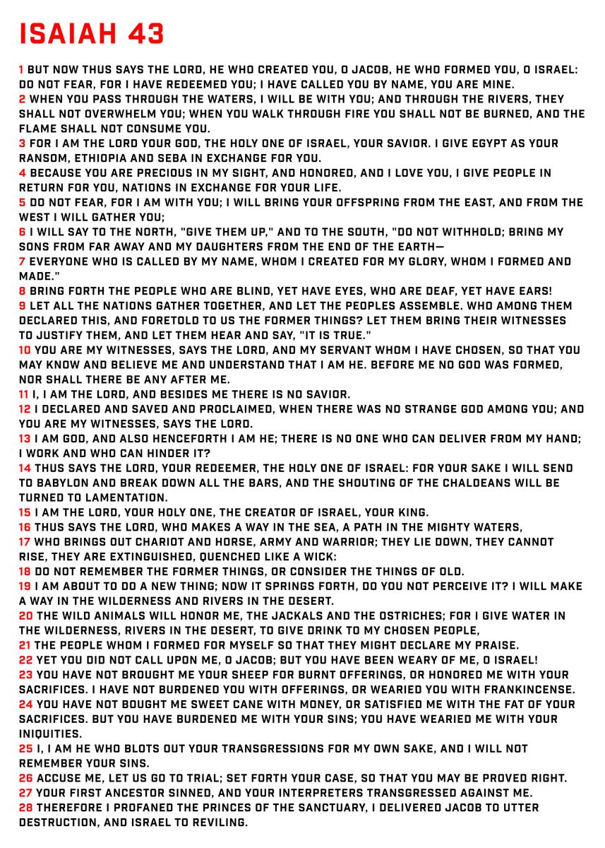 'Isaiah 43 White' Poster, picture, metal print, paint by Sycaid | Displate