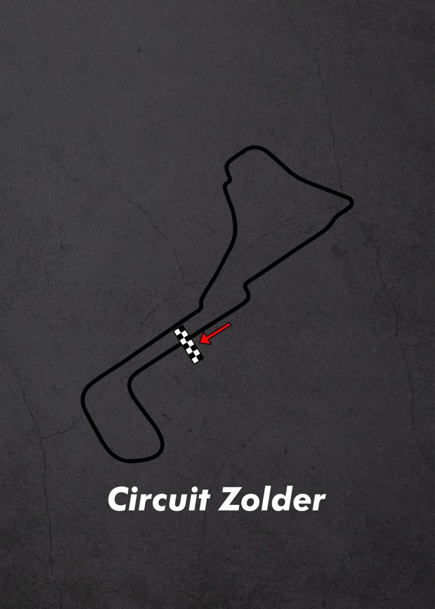 'Zolder Circuit' Poster by Popular Collections | Displate
