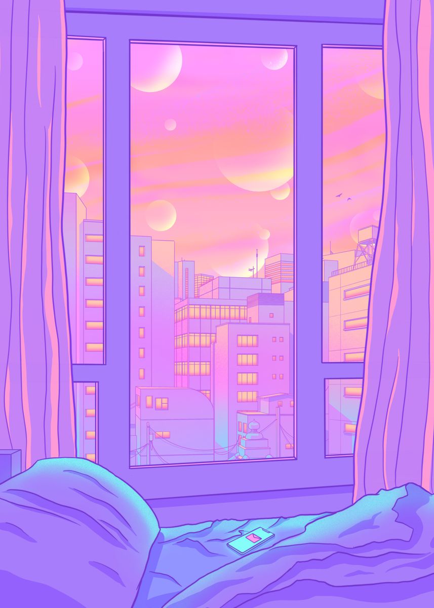 'Shinjuku Summer View' Poster, picture, metal print, paint by Elora ...