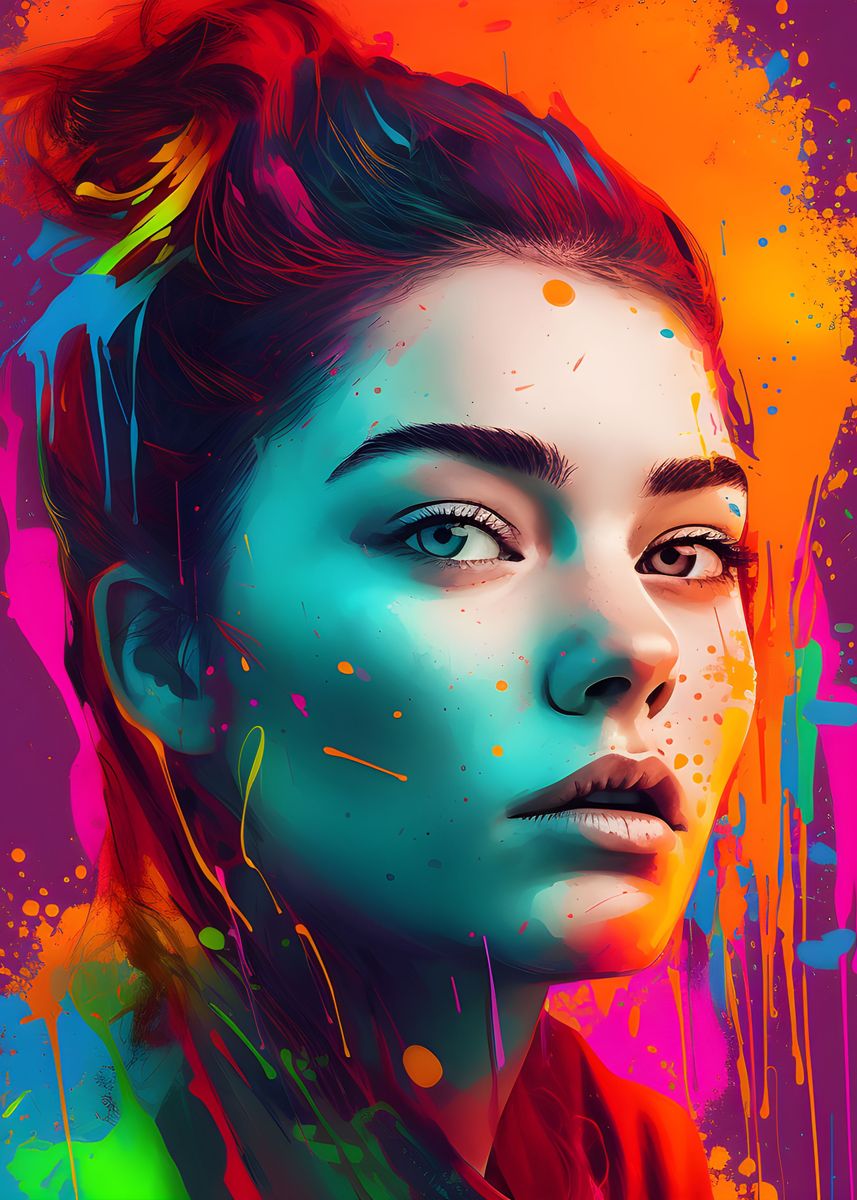 'Painted Lady' Poster, picture, metal print, paint by Tim Skolyak ...