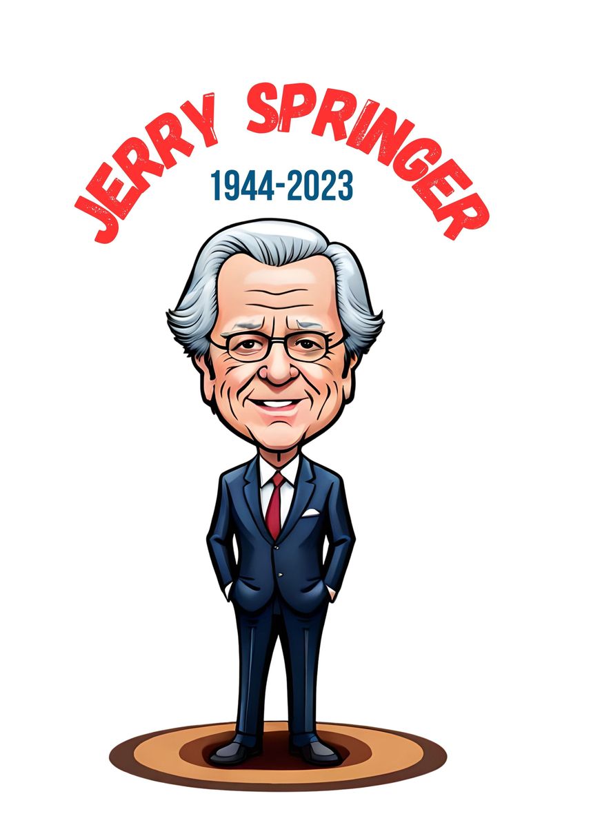 'jerry springer Charicature' Poster, picture, metal print, paint by ...