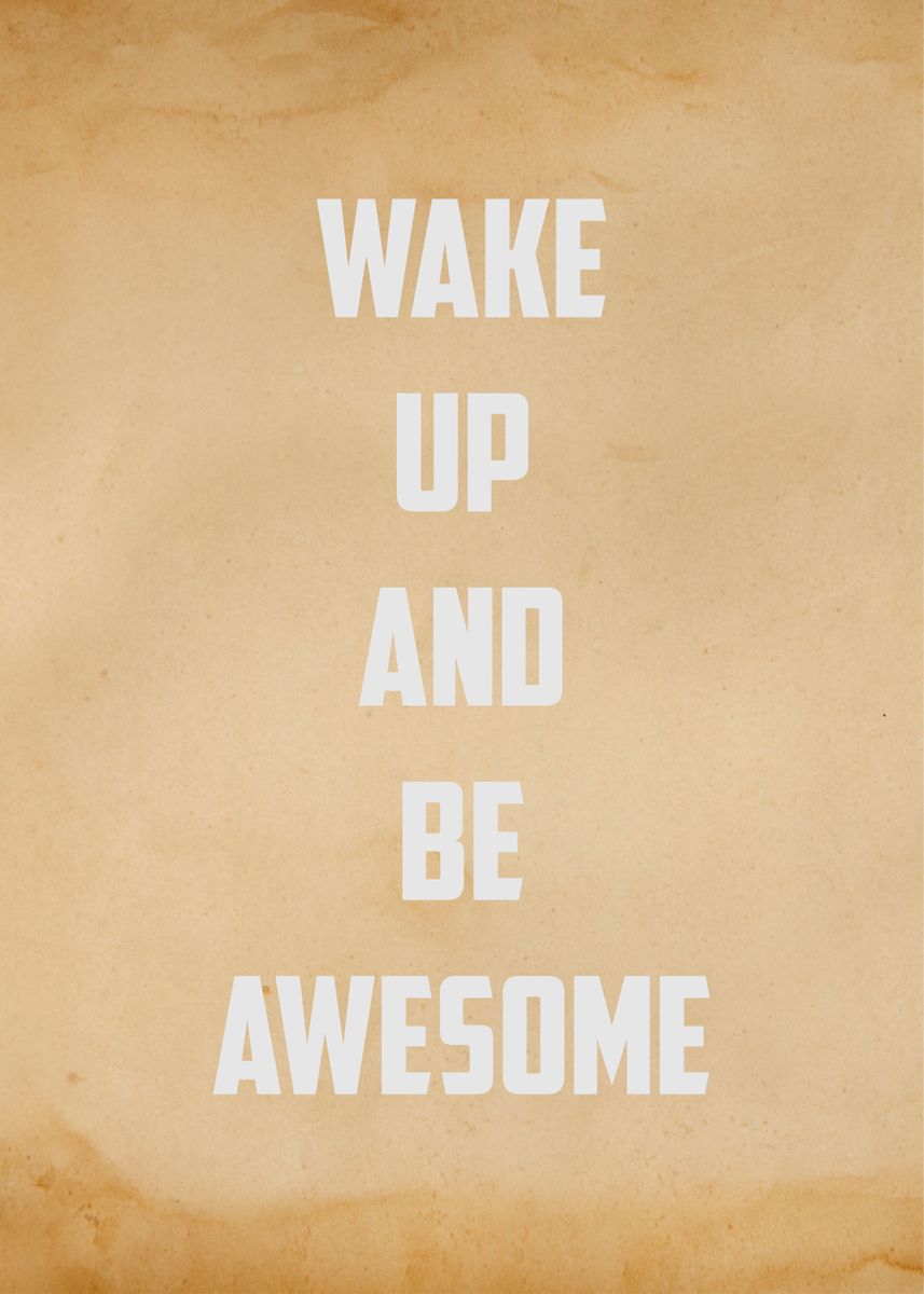 'Motivational Vintage' Poster, picture, metal print, paint by ...
