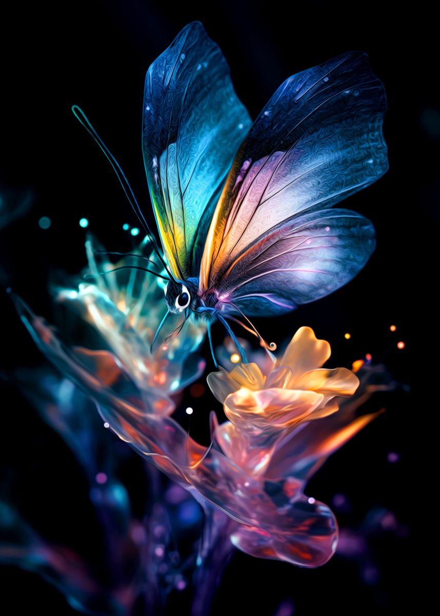 'Colorful Flower' Poster, picture, metal print, paint by Bui Hoang ...