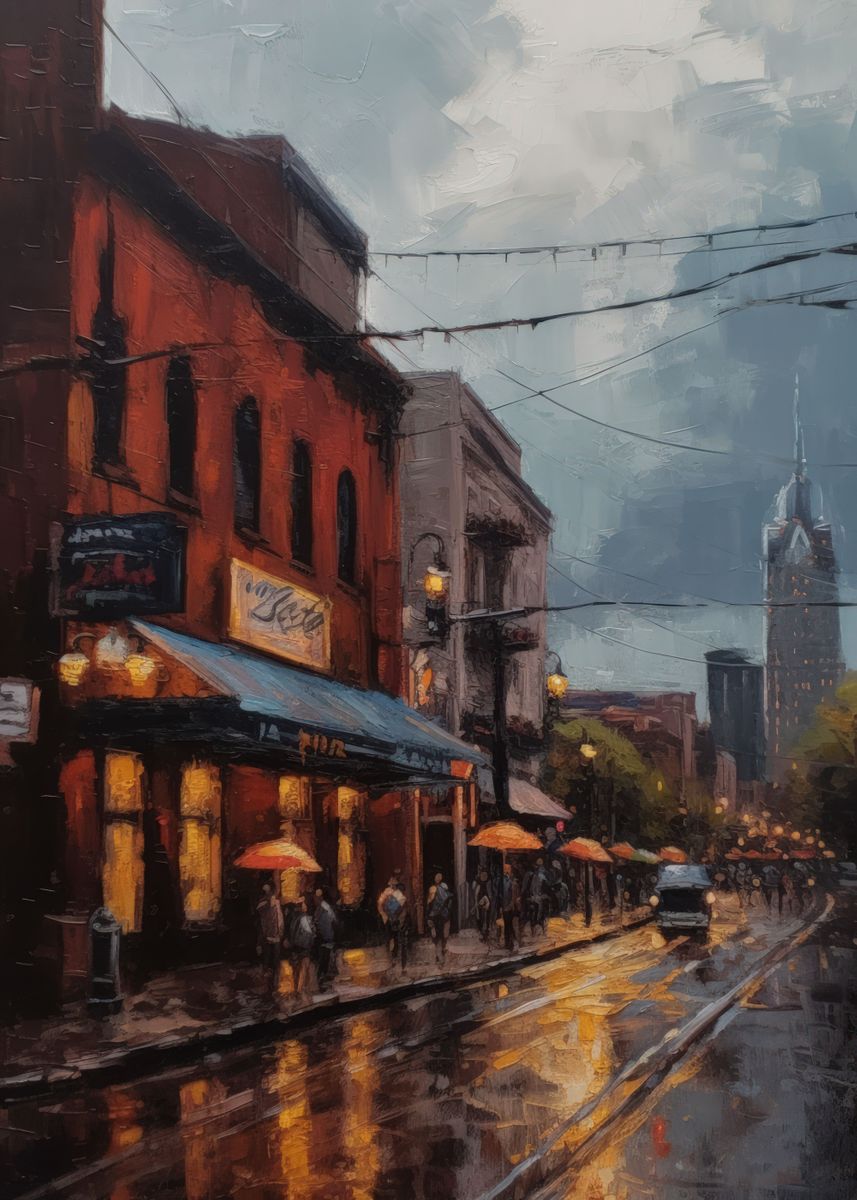 'Nashville Art USA' Poster, picture, metal print, paint by Usama Design ...