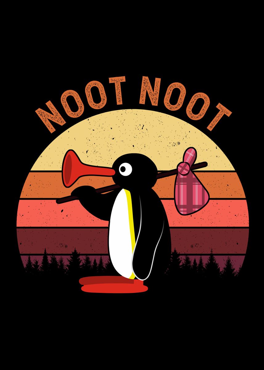 'Noot Noot ' Poster, picture, metal print, paint by CR MEDIA | Displate