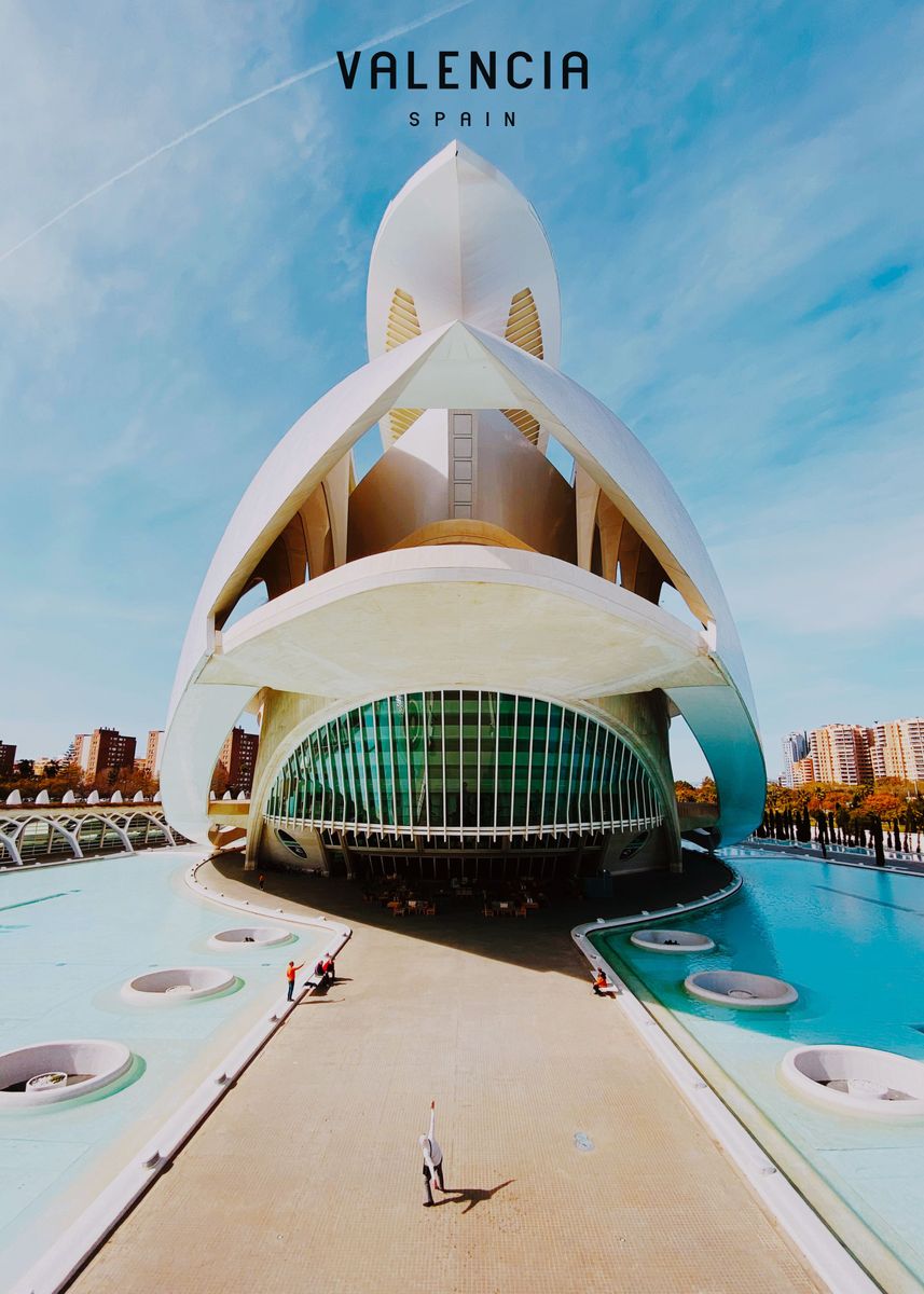 'Valencia ' Poster, picture, metal print, paint by Famous City | Displate