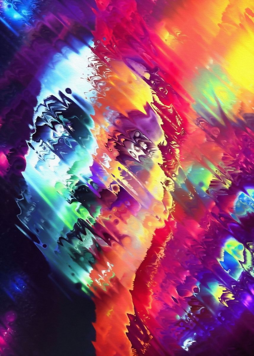 'Glitch vision' Poster, picture, metal print, paint by Bruce Rolff ...