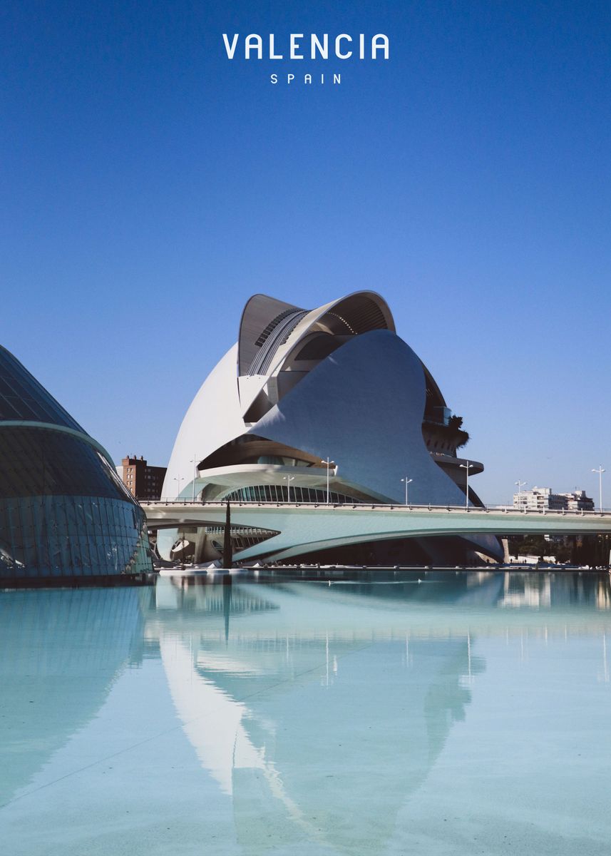 'Valencia ' Poster, picture, metal print, paint by Famous City | Displate