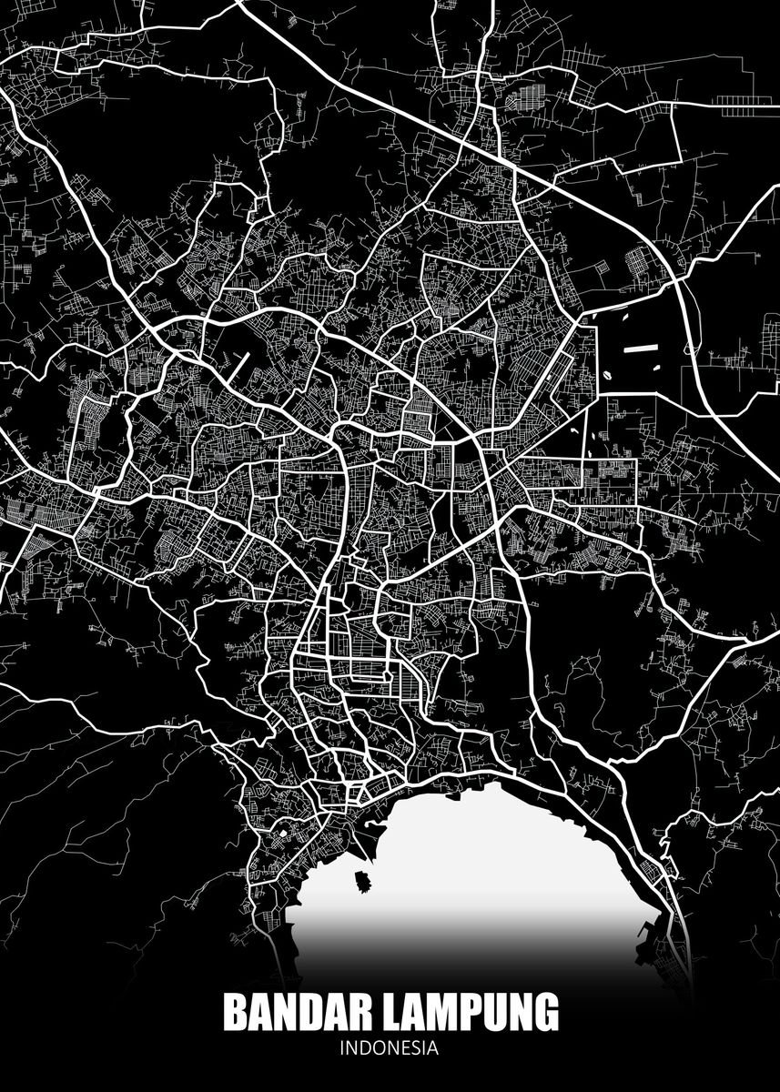 'Bandar Lampung Indonesia' Poster, picture, metal print, paint by Zake ...