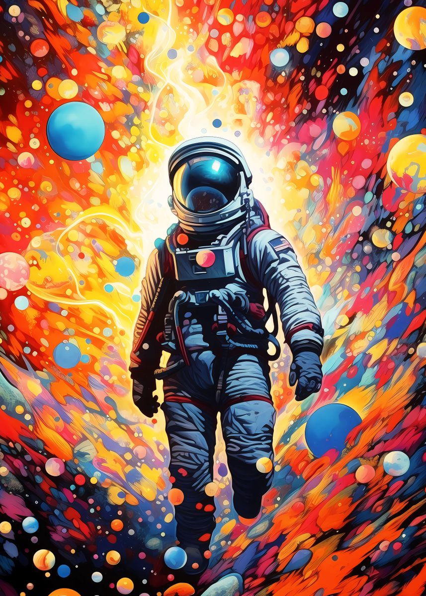 'Astronaut in Space' Poster, picture, metal print, paint by Jamestar ...