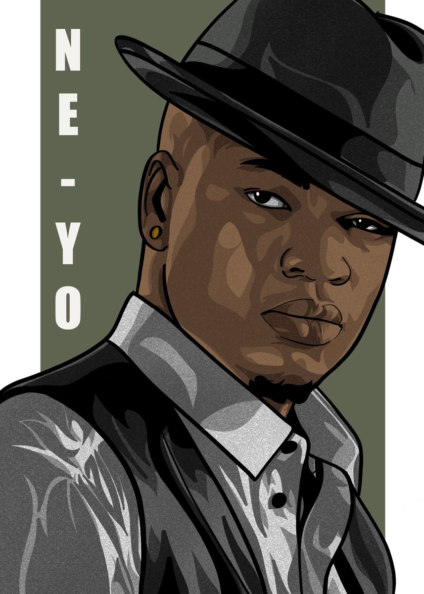 'Ne Yo' Poster, picture, metal print, paint by Imad Madd | Displate