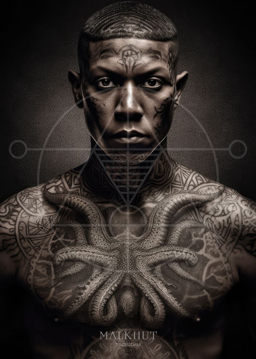 'Malkhut Occult Octopus ' Poster by Digital Punishment | Displate