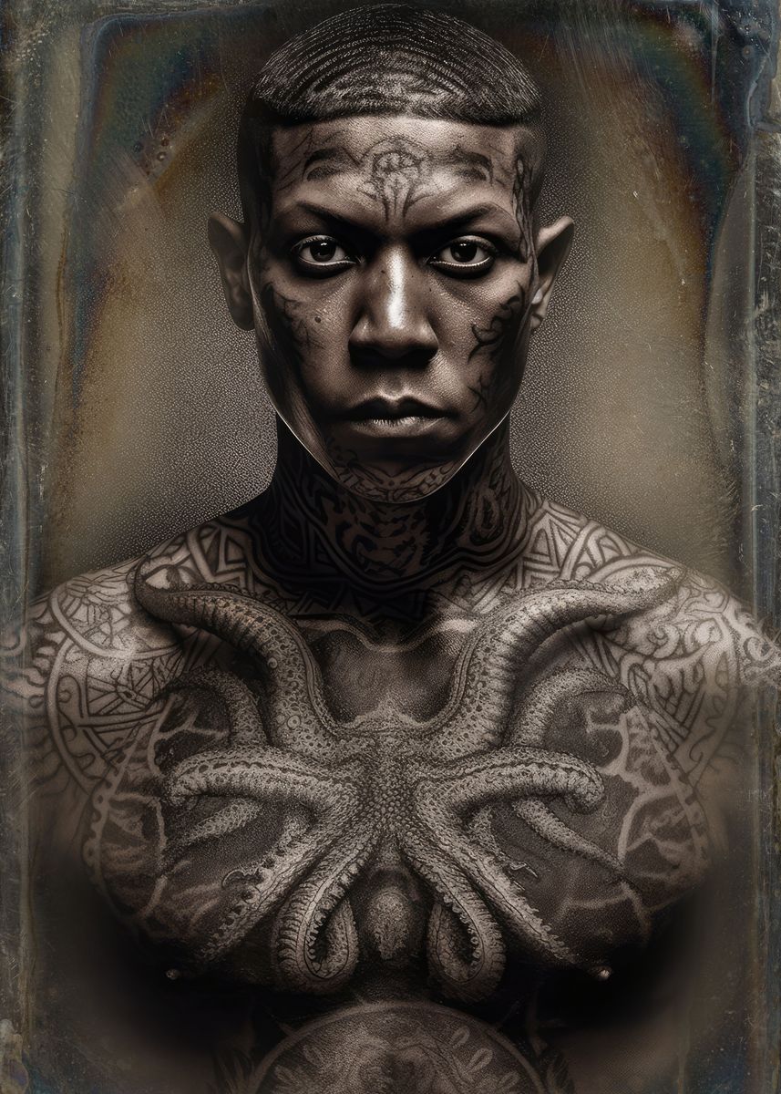 'Guardian Occult Octopus' Poster, picture, metal print, paint by ...