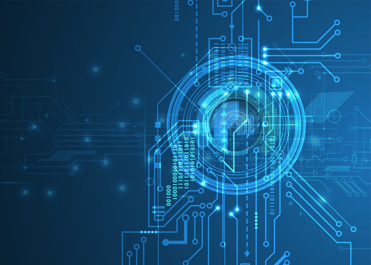 'Abstract technology ' Poster by Vs 1489 | Displate