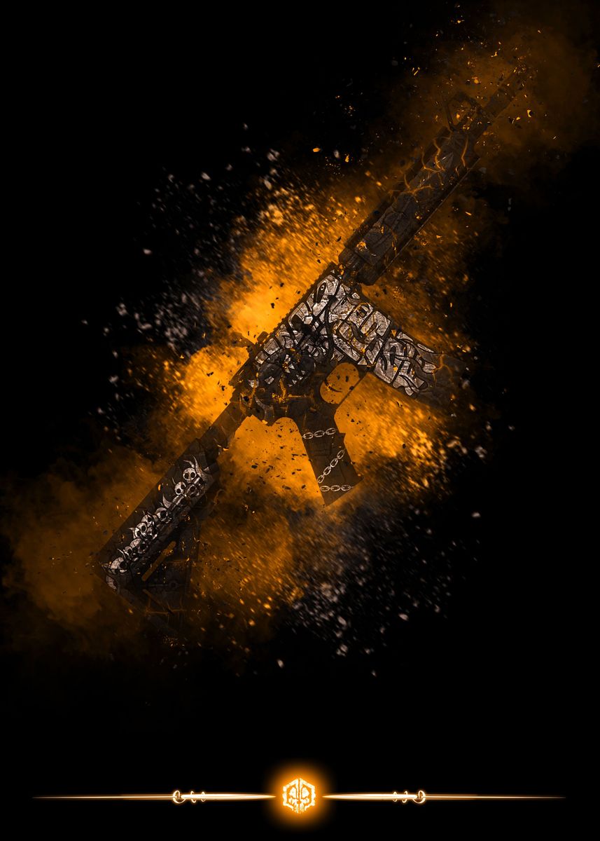 'gun' Poster, picture, metal print, paint by Pop art | Displate