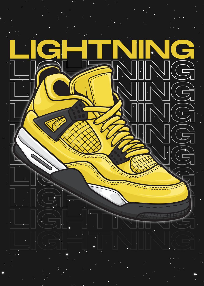 'Lightning Shoe' Poster, picture, metal print, paint by Mikhaila Poster ...