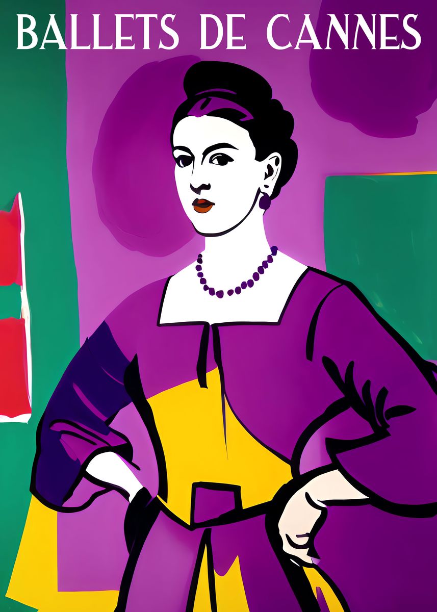 'Ballets De Cannes' Poster, picture, metal print, paint by BluePinkPanther | Displate