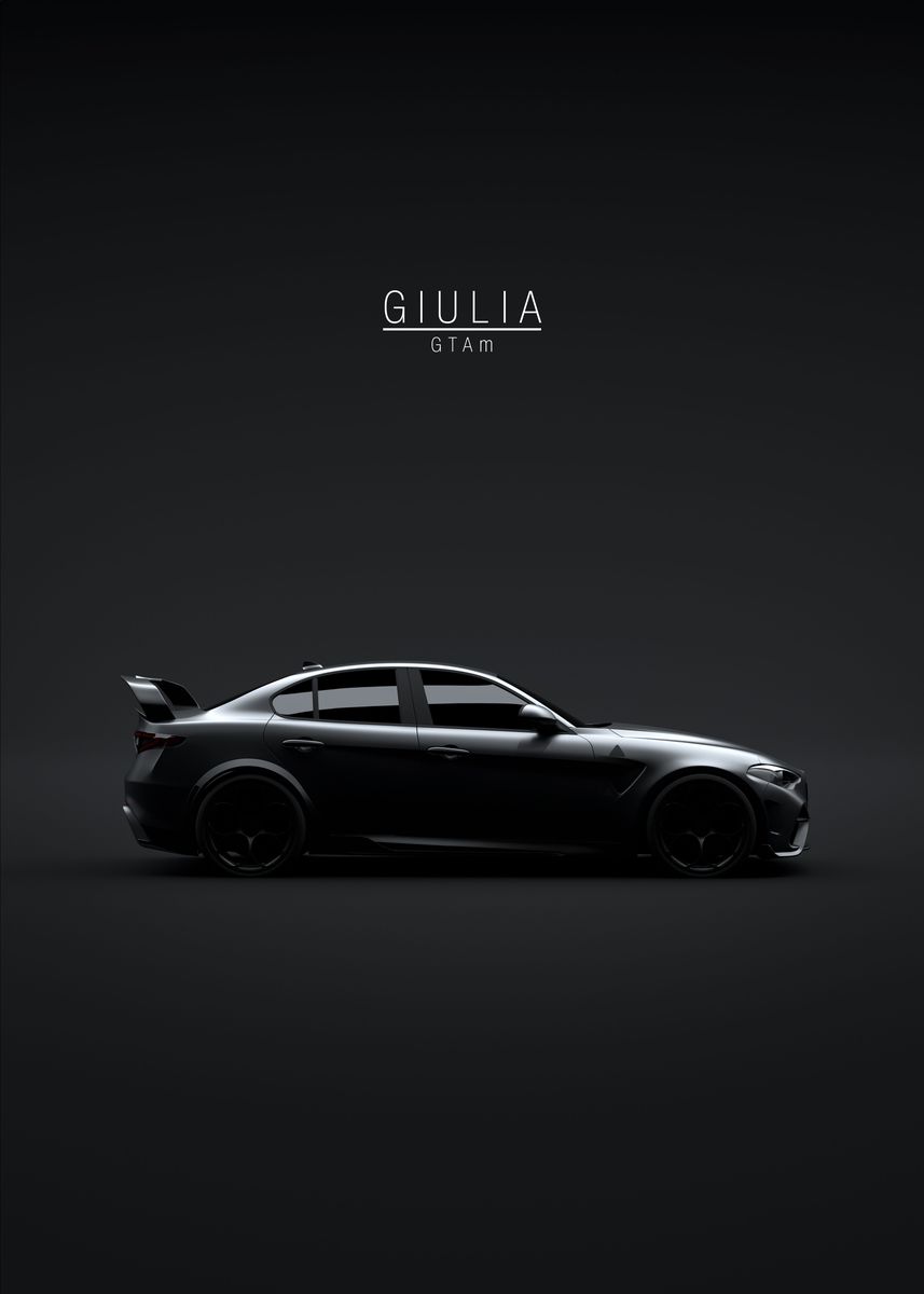 'Alfa Romeo Giulia GTAm' Poster, picture, metal print, paint by 21 MXM ...