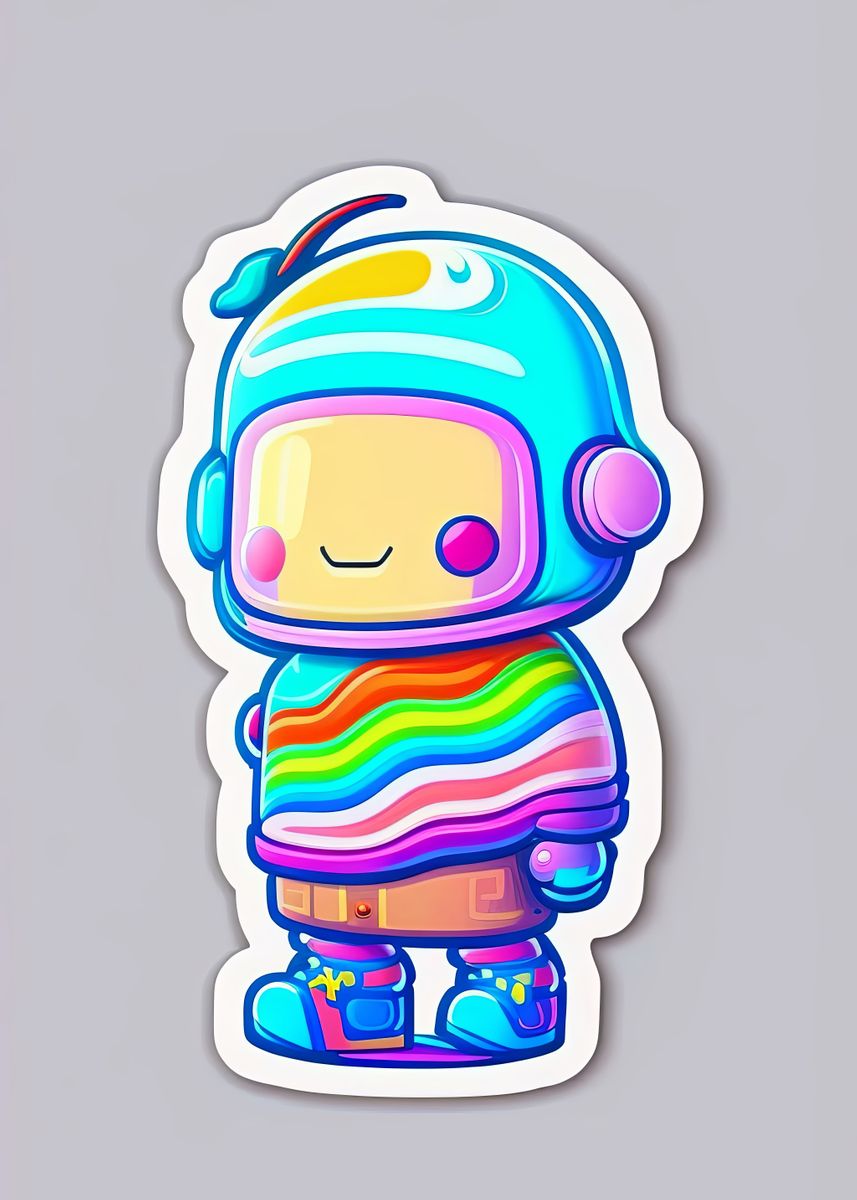 'Cute candy astronaut' Poster, picture, metal print, paint by NAMA ...