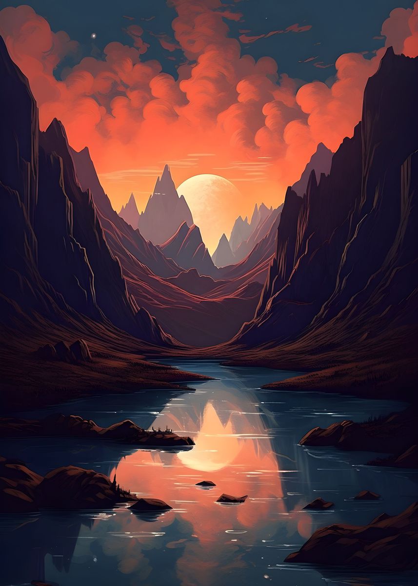 'Aint no mountain high enou' Poster by Desky | Displate