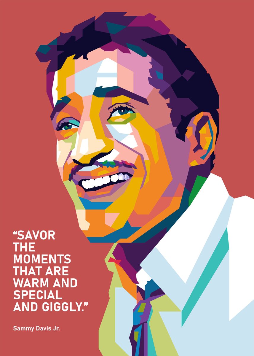 'Sammy Davis Jr' Poster, picture, metal print, paint by Ananda Praj ...