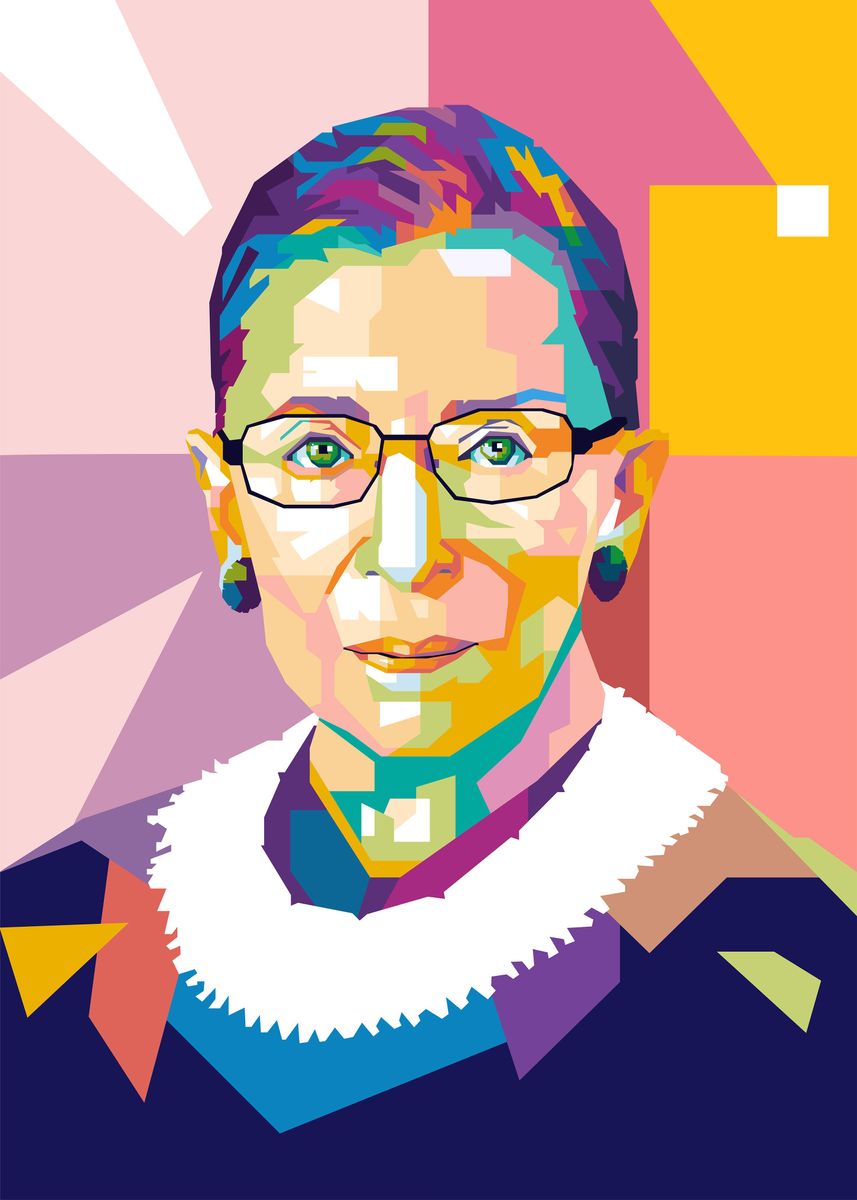 'Ruth Bader Ginsburg' Poster, picture, metal print, paint by Erick Sato ...
