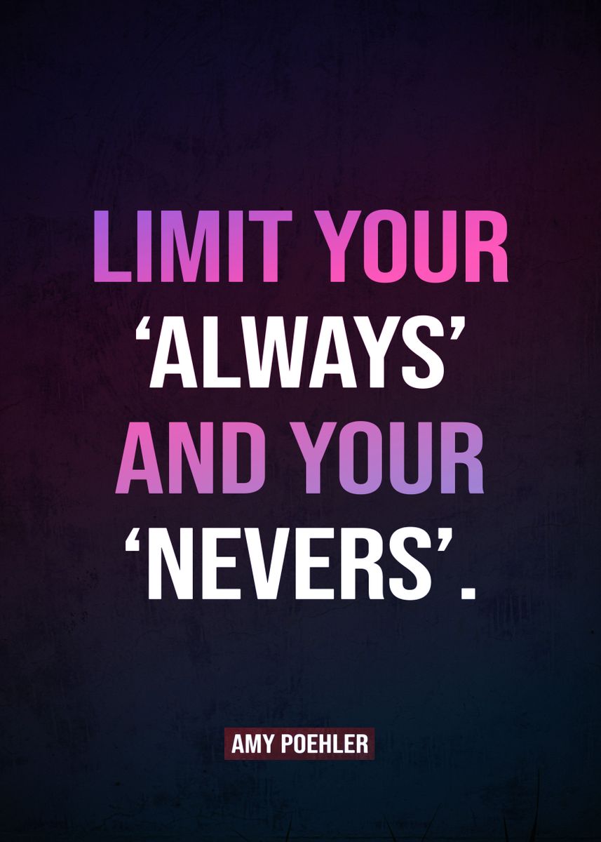 'Retro Simple Quote' Poster by Oliver Qo | Displate