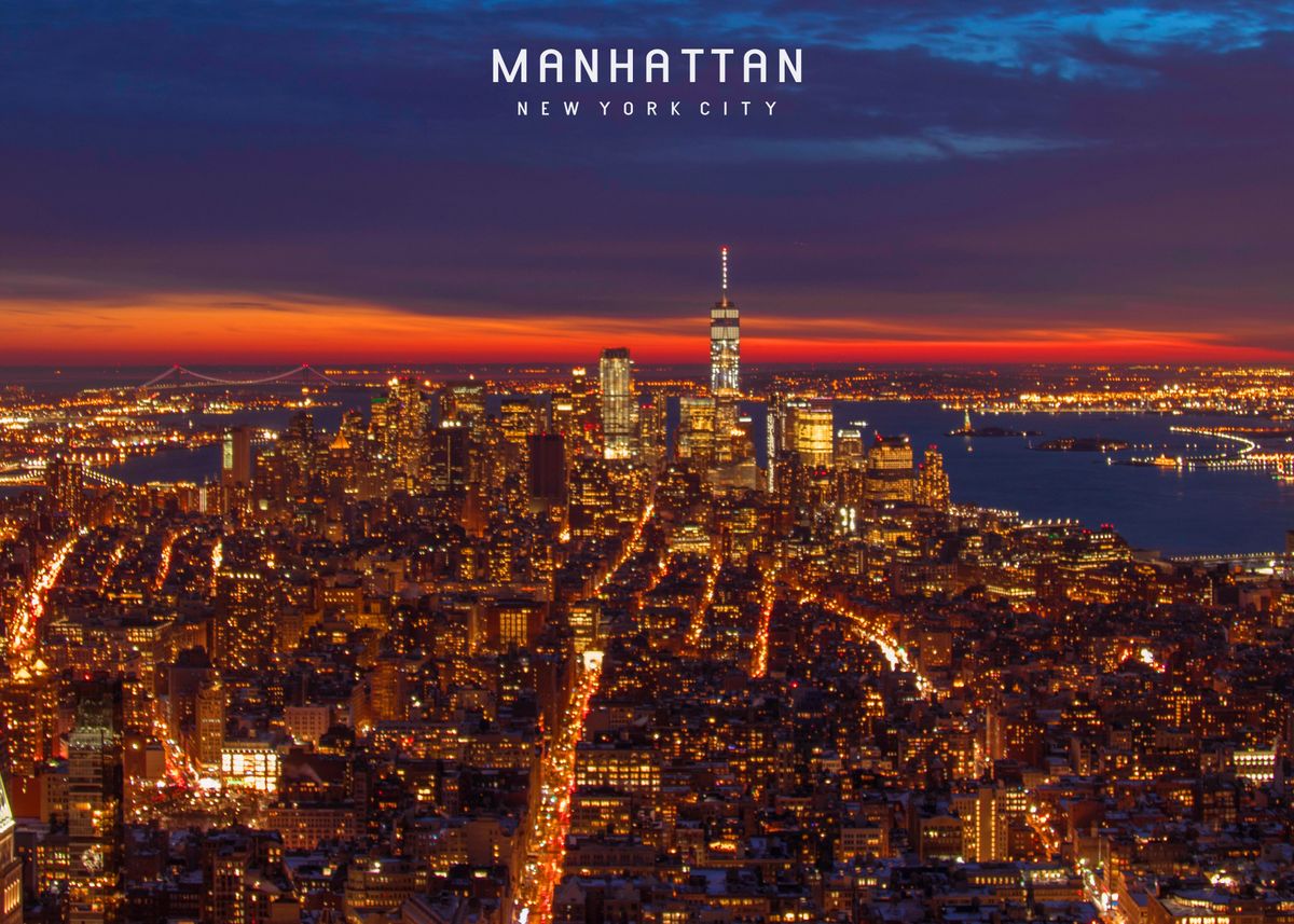 'Manhattan ' Poster by Explore Universe | Displate