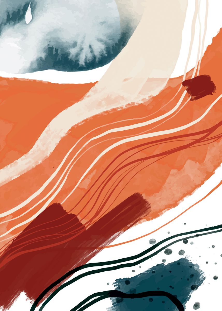 'Abstract art' Poster, picture, metal print, paint by Mark Anderson ...