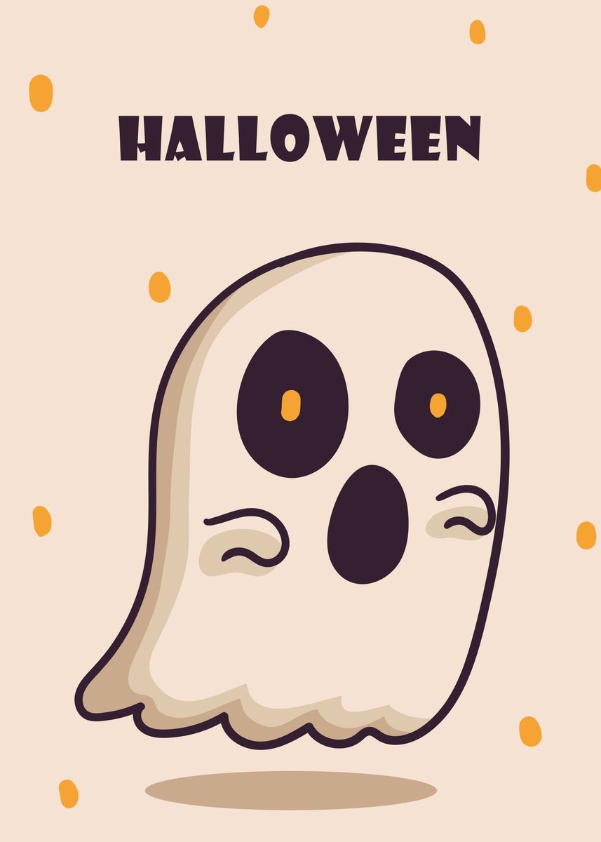 'Gost halloween' Poster, picture, metal print, paint by WallWonders art ...