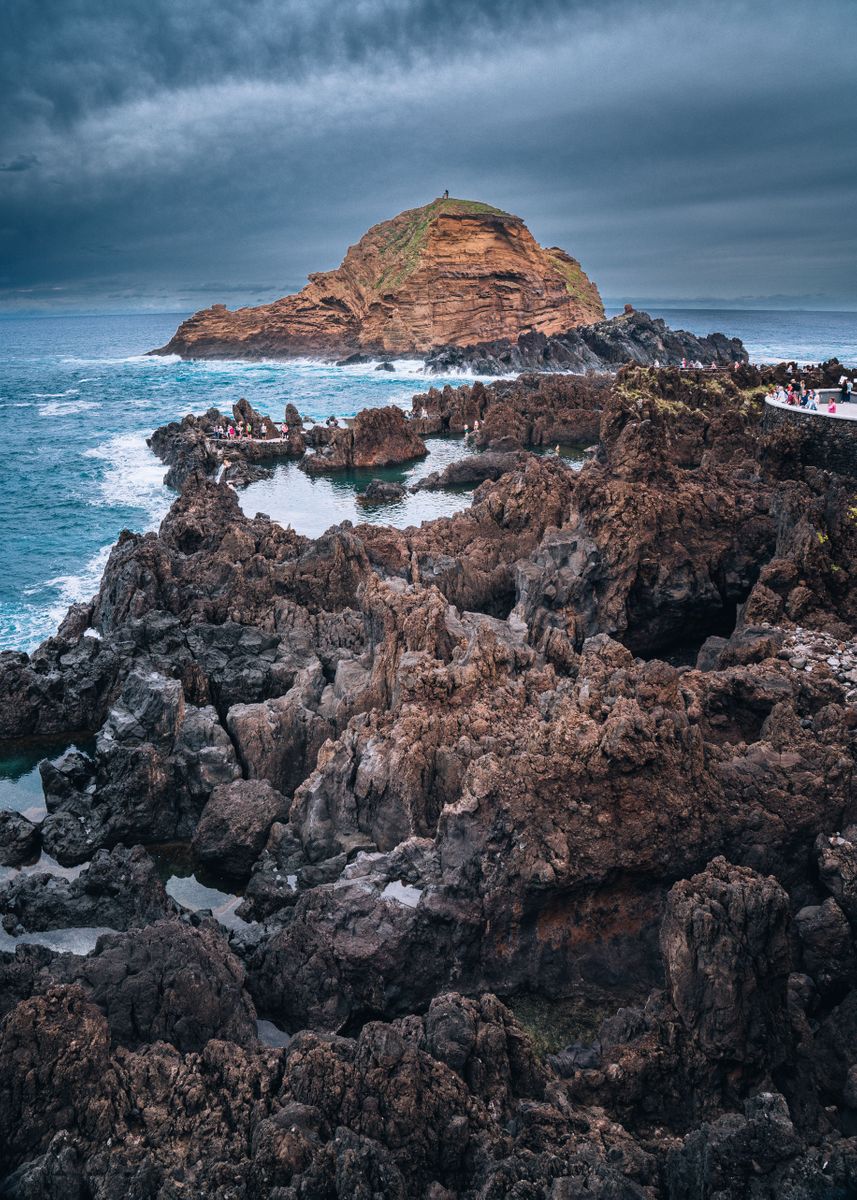 'Porto Moniz' Poster, picture, metal print, paint by Stefan Becker ...