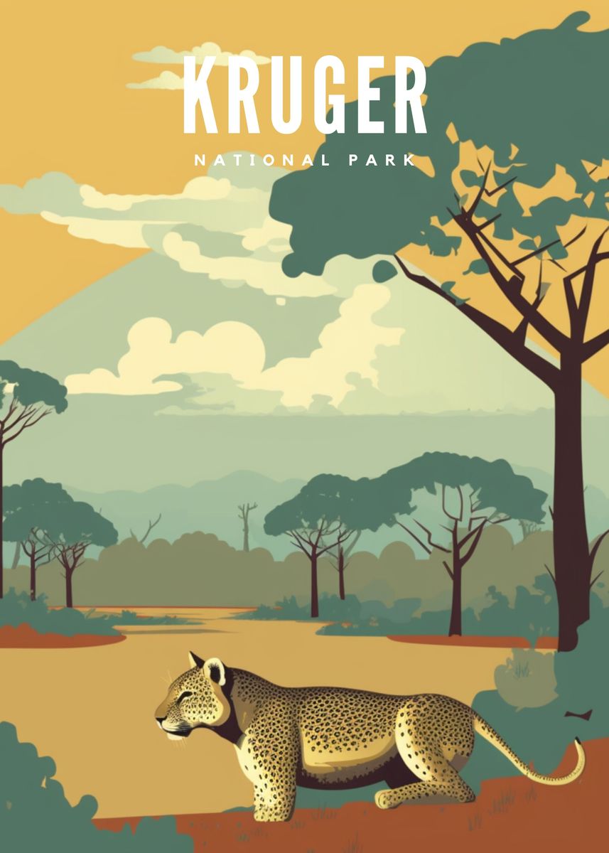 'Kruger National Park' Poster, picture, metal print, paint by Mark ...