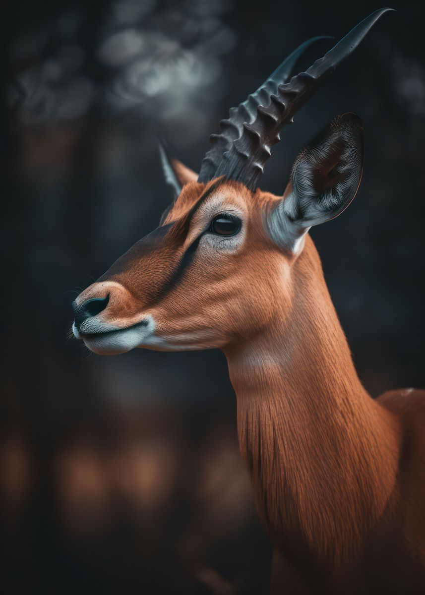 'Grazing antelope' Poster by Zooscape Wildlife | Displate