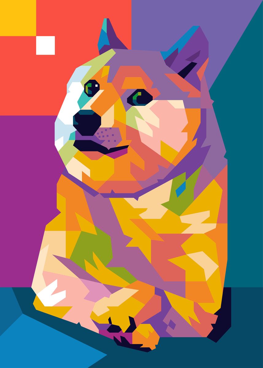 'Doge Cat Meme' Poster by Muifatin | Displate