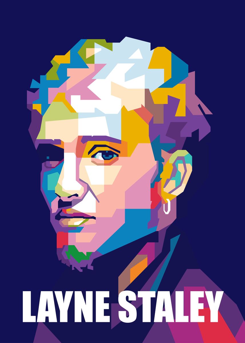 'Layne Staley' Poster by Erick Sato | Displate