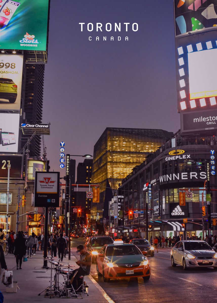 'Toronto ' Poster, picture, metal print, paint by Travel Addict | Displate