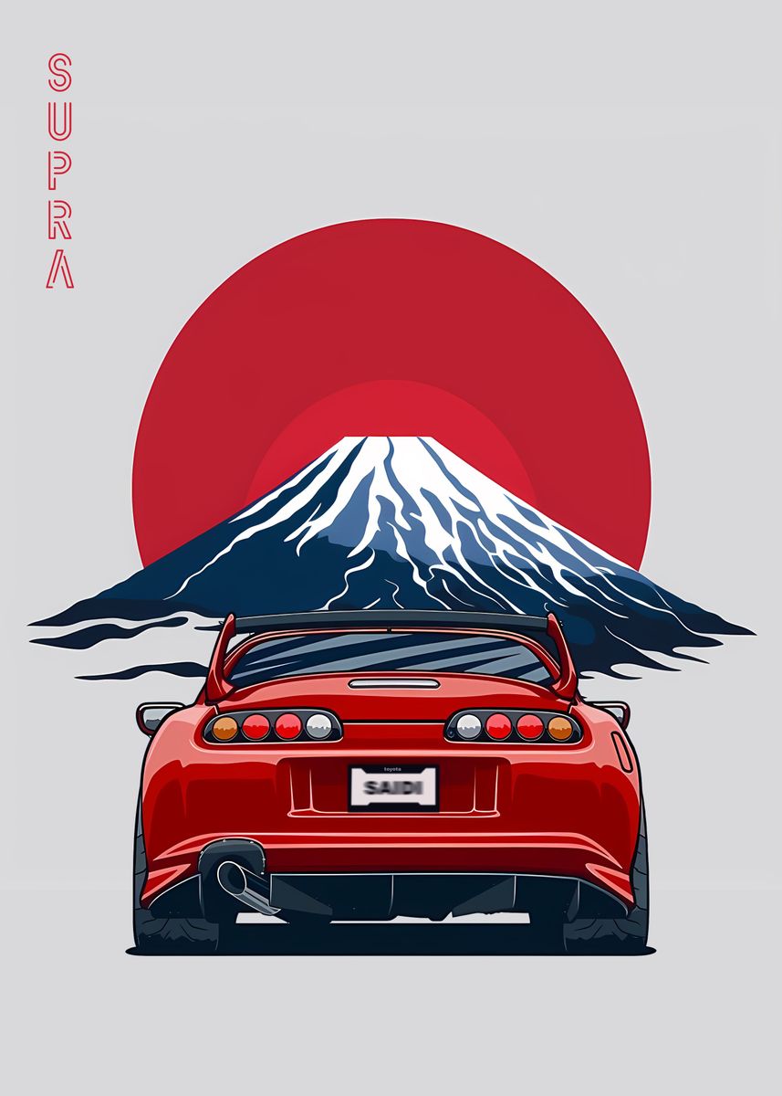 'back view supra' Poster, picture, metal print, paint by SAIDI ARTWORKS ...