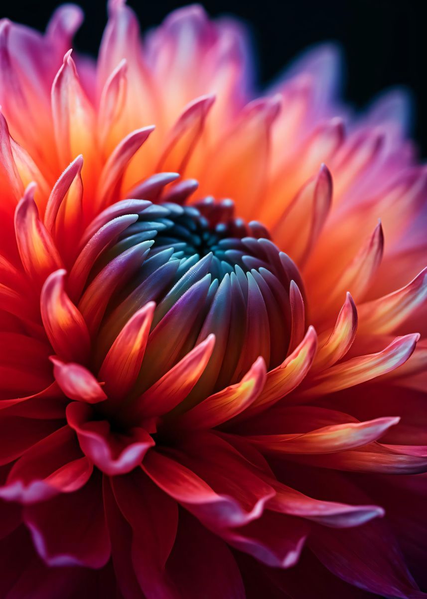 'Flashy Floral Bloom' Poster, picture, metal print, paint by Vincent ...