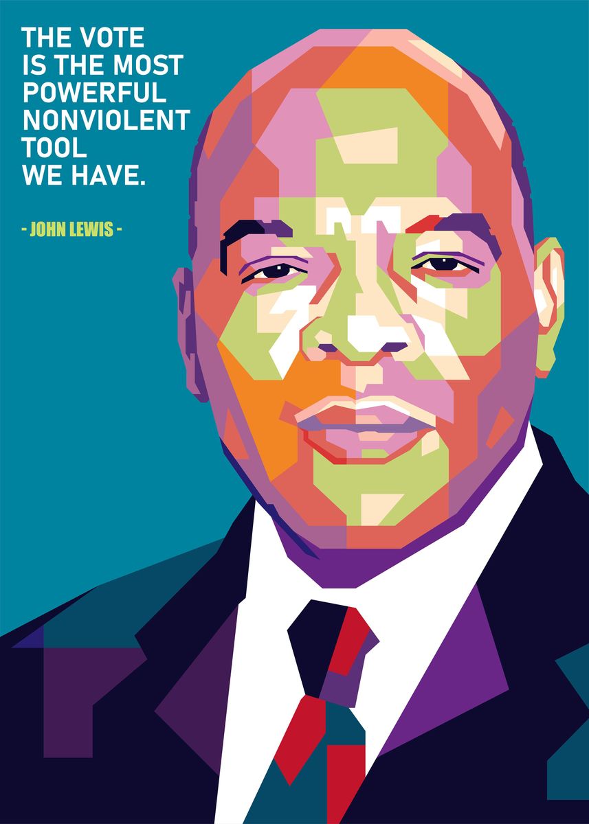 'John Robert Lewis quotes' Poster by Ananda Praj | Displate