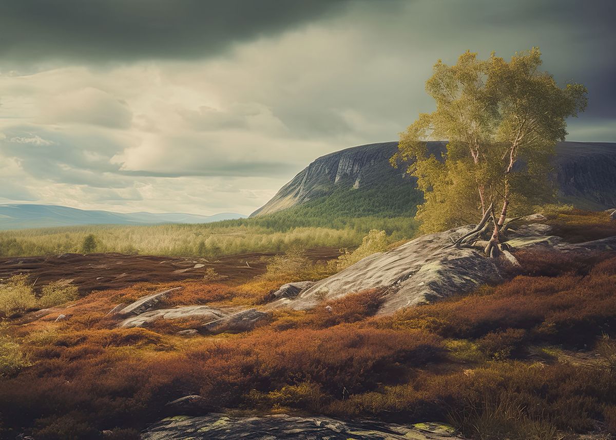 'Saana Fell in Lapland' Poster by Juhani Vanhatapio | Displate