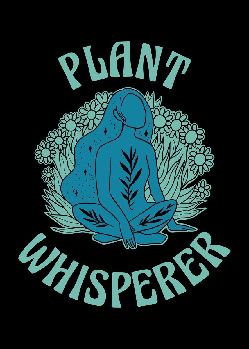'Plant Whisperer' Poster by CatRobot | Displate