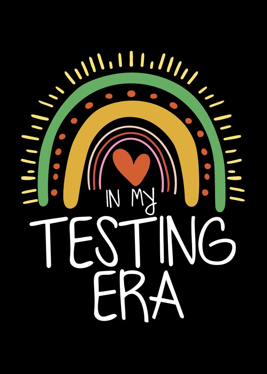 'Testing Day Funny Student' Poster, picture, metal print, paint by ...